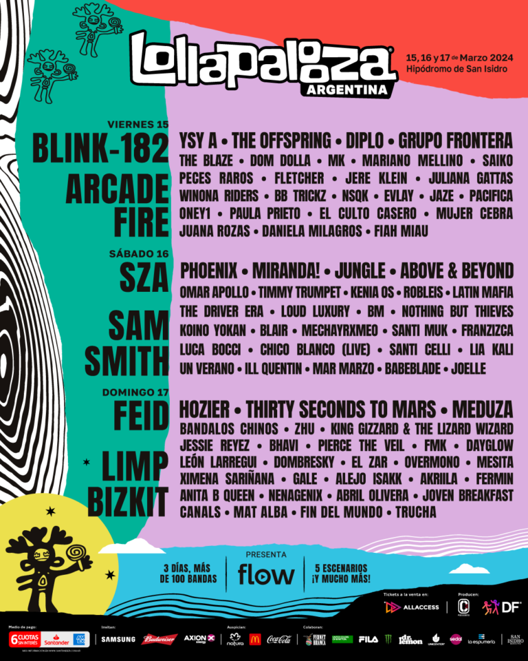 Lollapalooza 2024 se podrá ver en todo el país a través de Flow | Radio Dinamo 100.9Mhz