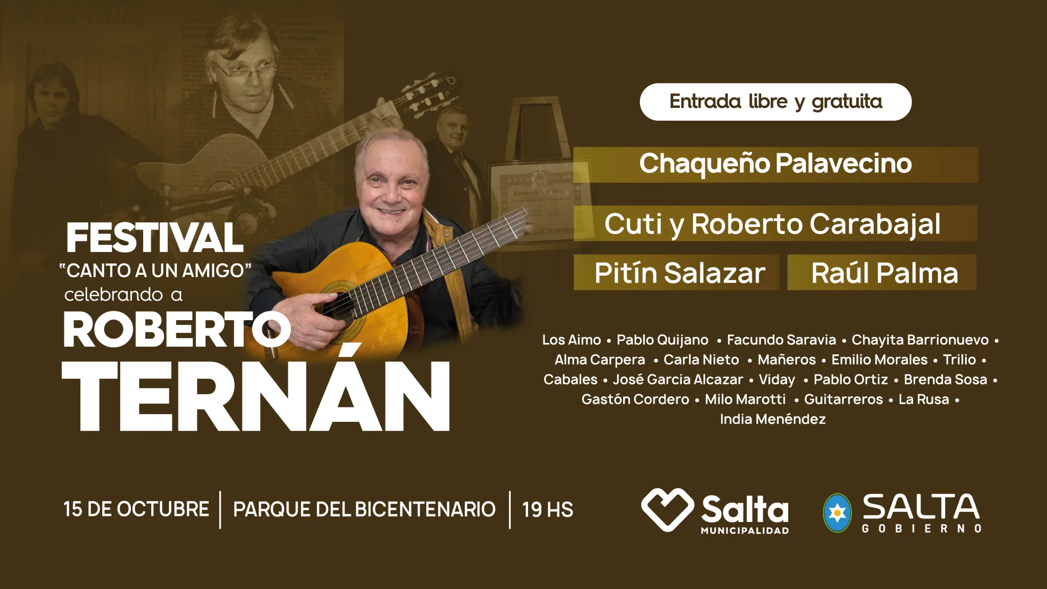 Gran homenaje a Roberto Ternán en el Bicentenario | Radio Dinamo 100.9Mhz